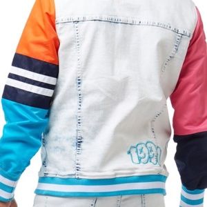 Smoke Rise | Jackets & Coats | Nwt Smoke Rise Denim And Nylon Graffiti ...